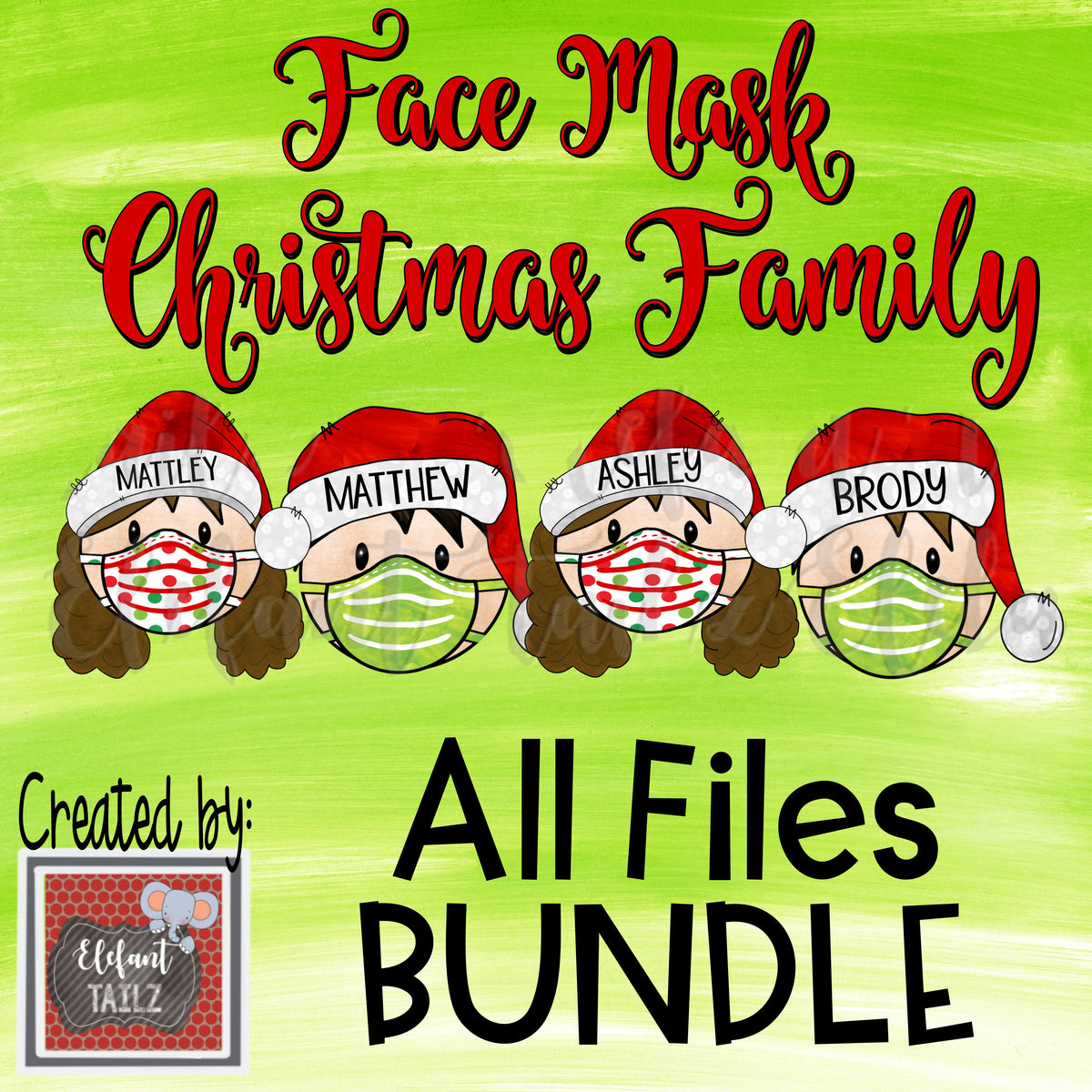 Face Mask Christmas Family – Elefant Tailz