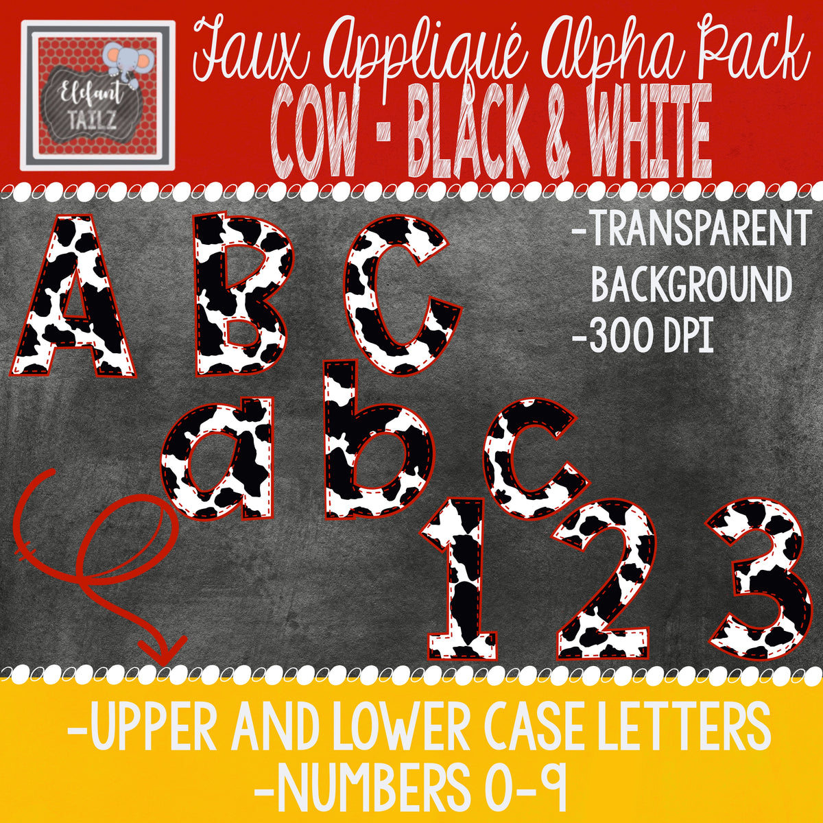 Alpha & Number Pack - Cowboy BUNDLE #3 – Elefant Tailz