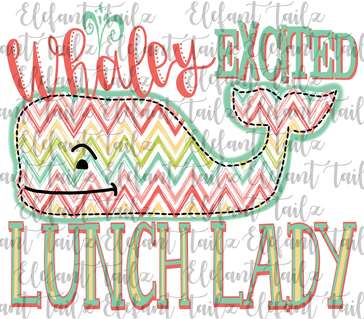 Whaley Excited Lunch Lady – Elefant Tailz