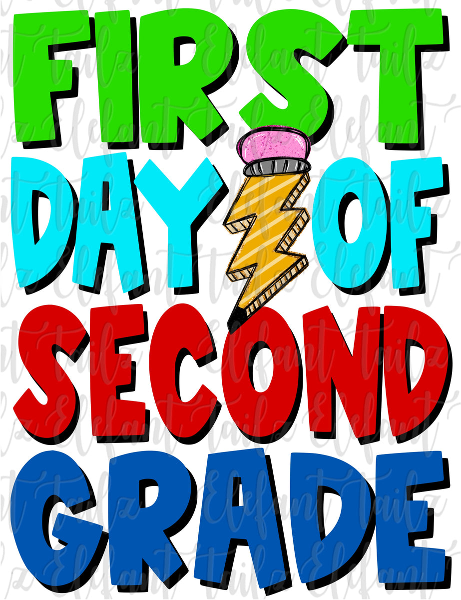 First Day of Second Grade - Boy – Elefant Tailz